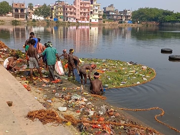 Preparation of Chhath in Phulwari Sharif Block Complex, Cleanliness of ...