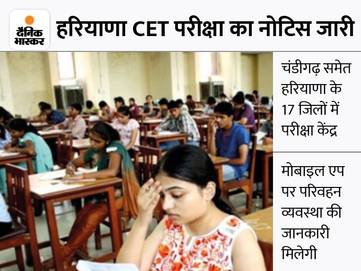 Haryana CET Exam 2022 | HSSC Notice CET Exam 2022; CET Exam Date, Time ...