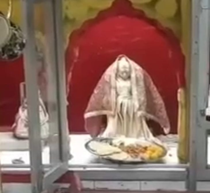 After the Maha Aarti, God was offered Bhog, a large number of people ...