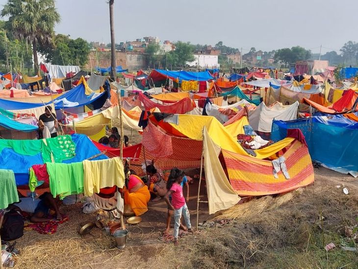 Badgaon of Nalanda was built as a tent city, Chhath fasting women ...