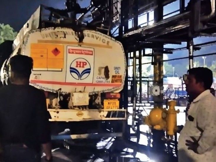 The tanker lorry in which the blast took place at Bakania depot was ...