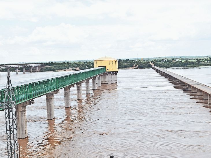 The effect of the flood... the height of the intake well to be built in ...