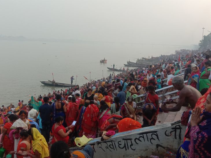 2 lakh devotees took bath at Ramrekha Ghat, there were strong security ...