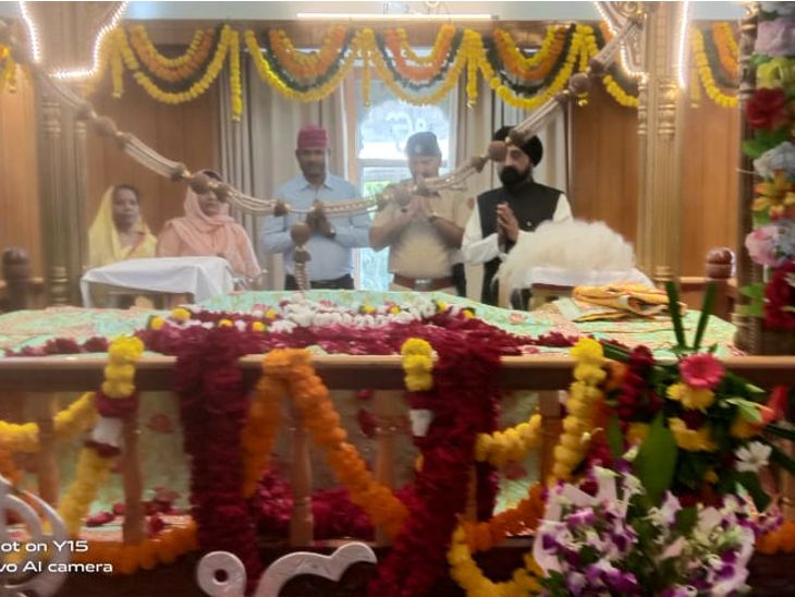 Gurudwara decorated on the festival of light of Guru Nanak Devji, the ...