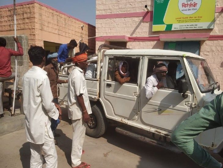 rajathan barmer dhorimana former died, the farmer pressed down, broke ...
