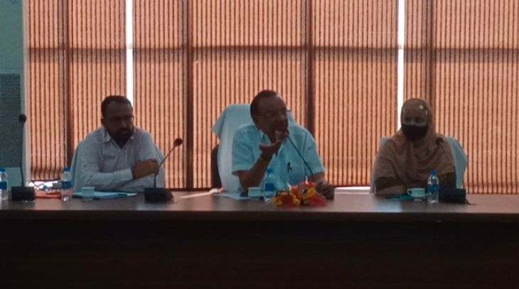 KK Gupta, the brand ambassador of the cleanliness campaign, gave ...