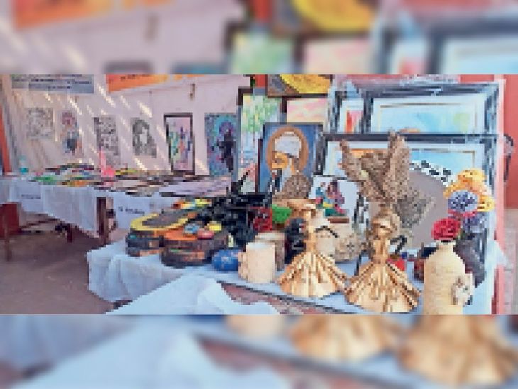 Artifacts made by children living in Balkunj Chhachhrauli were sent to ...