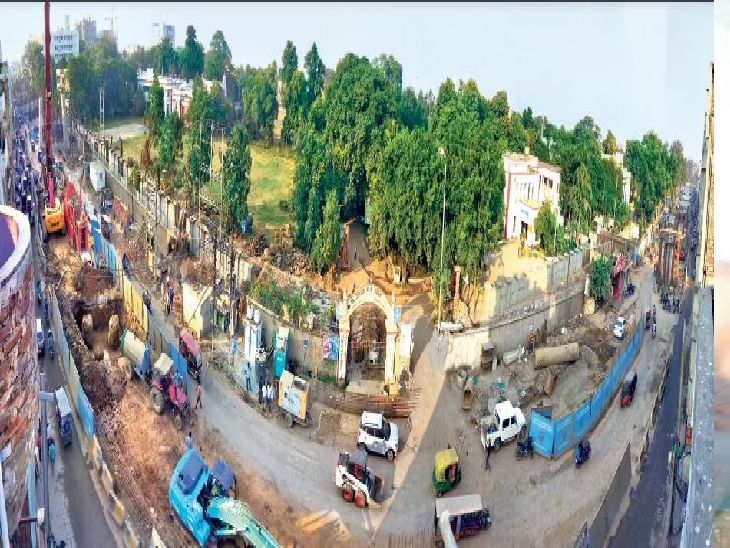 Piling for Ashok Rajpath Double Decker Elevated Road from Khuda Baksh ...