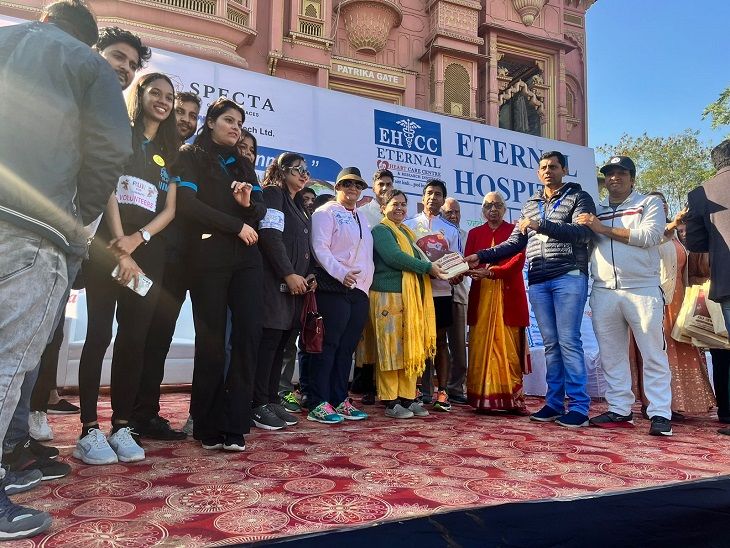 ISIM students ran for five kilometers, gave a message to Jaipurites ...