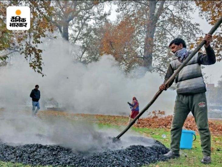 Poisonous air in Kashmir Srinagar AQI reached 150 | 10 thousand people ...