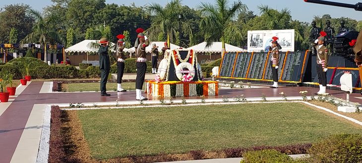 Tribute to martyrs at Army's Strike One Corps Headquarters in Mathura ...