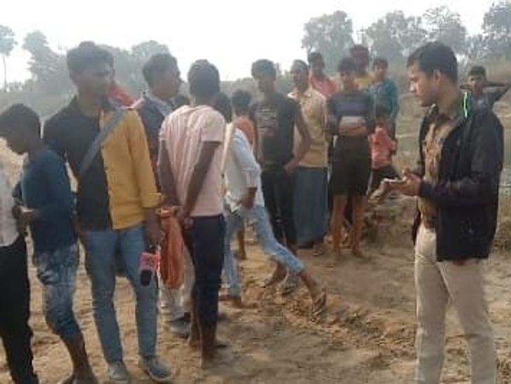 Sensation spread after a headless dead body was found inside the sand ...