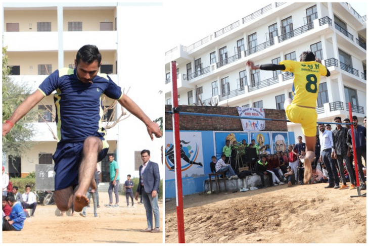 Himanshu and team became winner in volleyball, Devendra Saini first in high jump | दो दिवसीय खेल ...