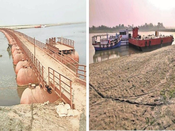 Obstruction in crossing Pipa bridge near Sakucha village in Navagachia ...