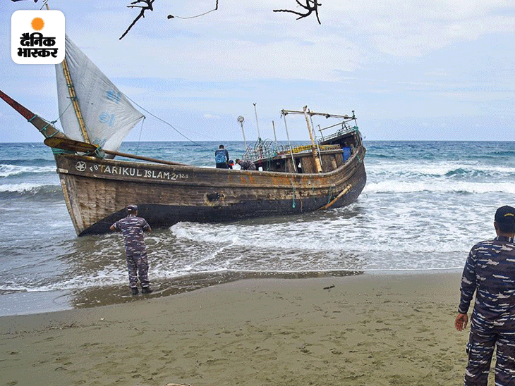 Stuck in the sea for a month after the engine failure, the wind brought ...