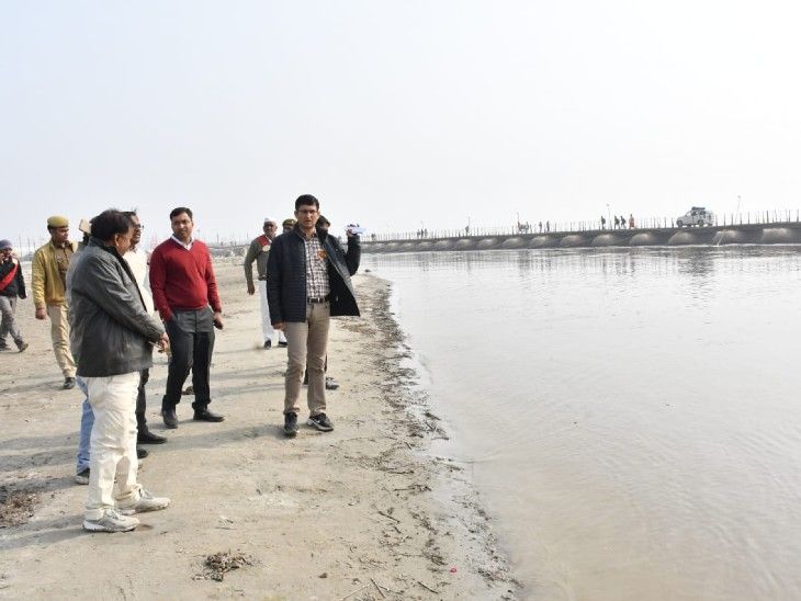 paush poornima snan parv updates : The commissioner visited the Magh ...