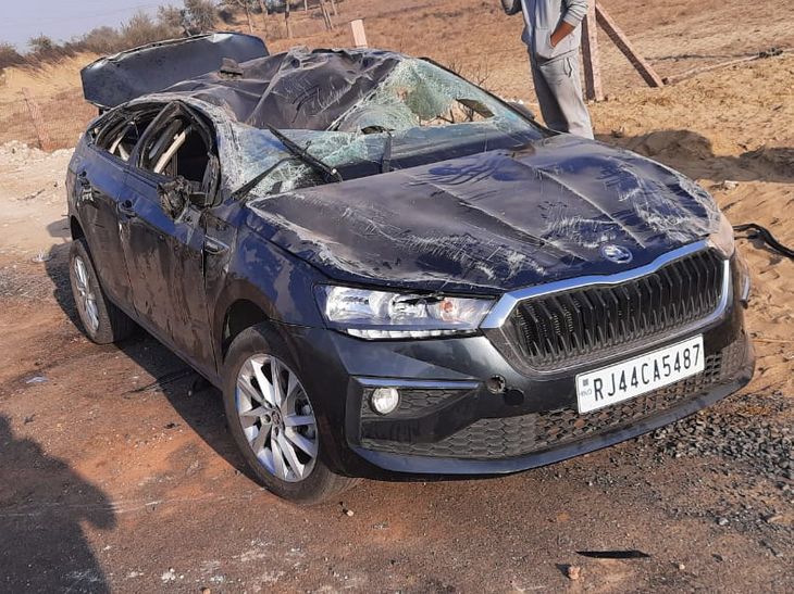 Accident on Kasumbi bypass of Ladnun, husband-wife and 5-year-old ...