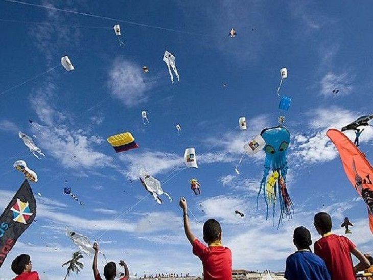Kites will fly along the lake side with seven feet kites, will also be ...