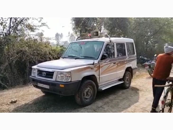 Tractor was driven on the sown crop, police was deployed for security