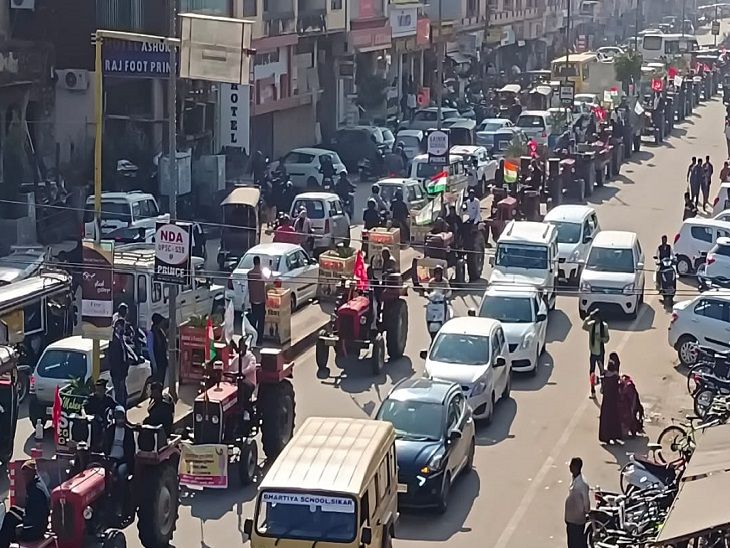 Tractor march of United Kisan Morcha in Sikar, farmer leader said ...