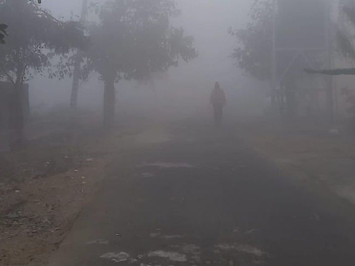 Winter increased in the area after the rain, still cloudy in the district | बारिश और उत्तरी ...