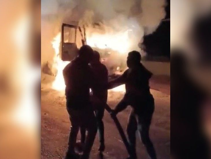 February 15: Fire breaks out in Rajasthan's Pali