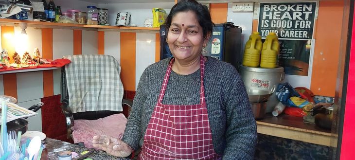 Manisha, who is a BEd holder, is running 'Maa Ki Rasoi' There is a ...