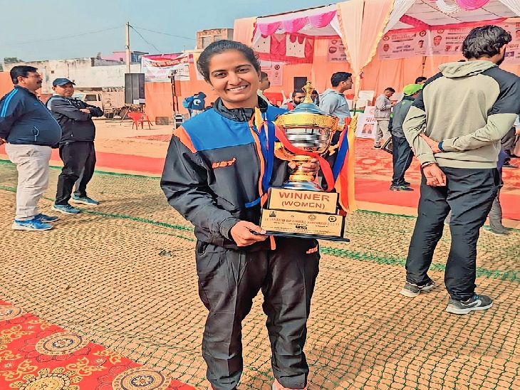Sanodia's Priya Kanwar won the gold medal for the Indian team in ...