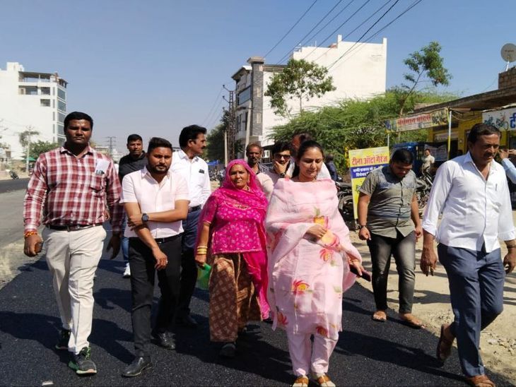 20 February 2023 New village road construction work started in Pali ...