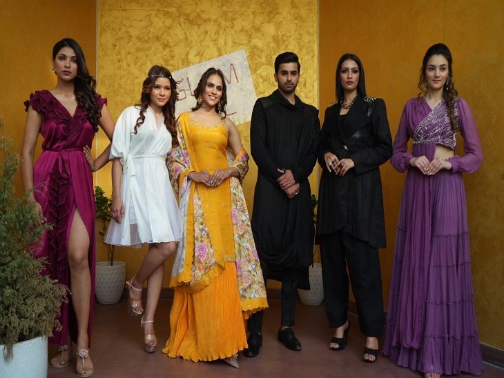 Models showcased handmade bridesmaid, funky, Indian and Gothi garments ...
