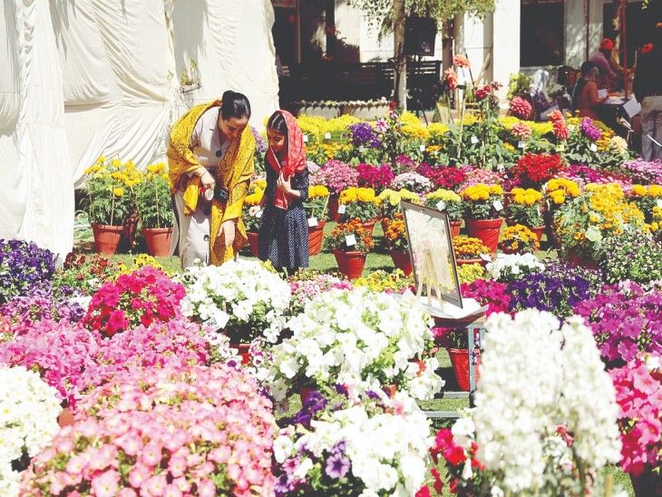 Flower show competition in Gurdwara Sahib, winners honored