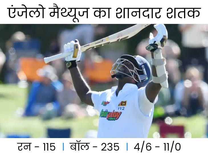 SL VS NZ Christchurch Test Day 4 Update; Daryl Mitchell | Angelo ...