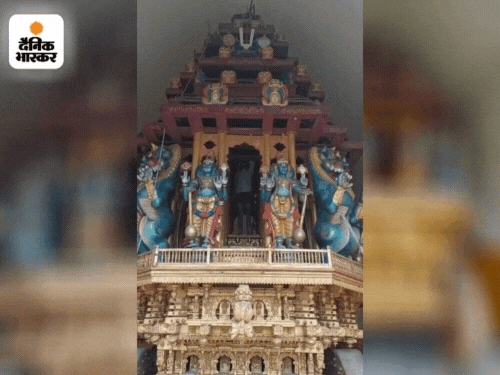 The chariot is made of sandalwood from South India, it took 100 ...