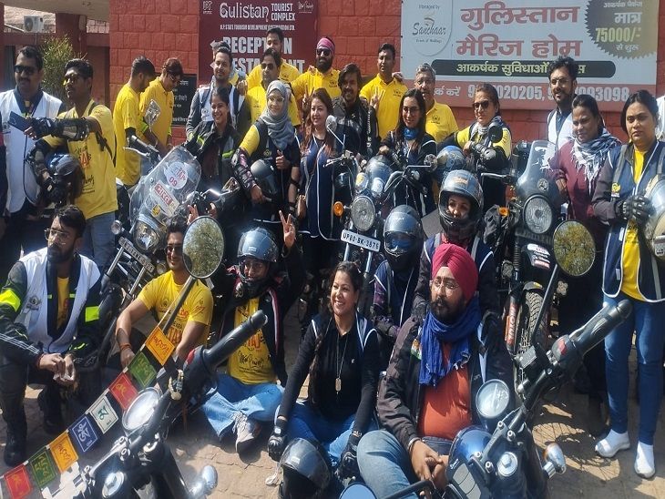 Riders of Jaipur, Lucknow and Gwalior looked enthusiastic, 35 women ...