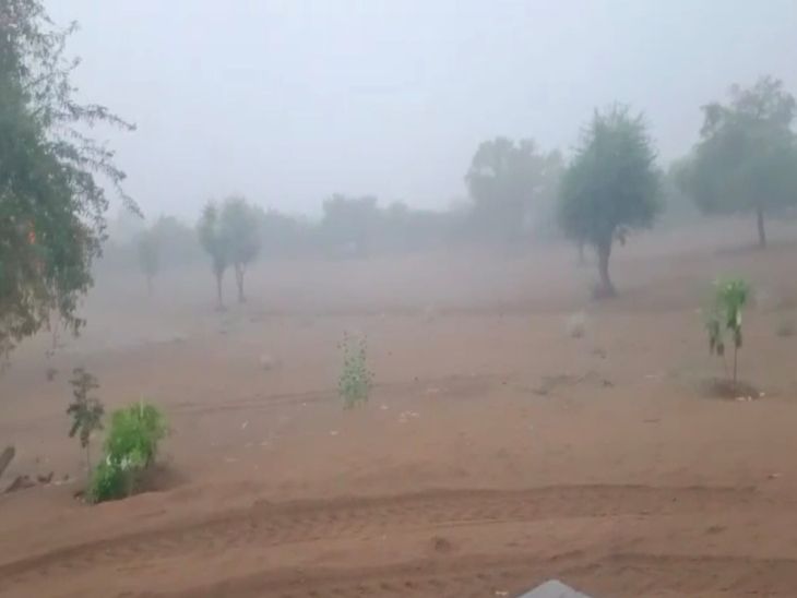 rajasthan barmer rain, In many parts of Barmer, Dhorimanna, Sedwa ...