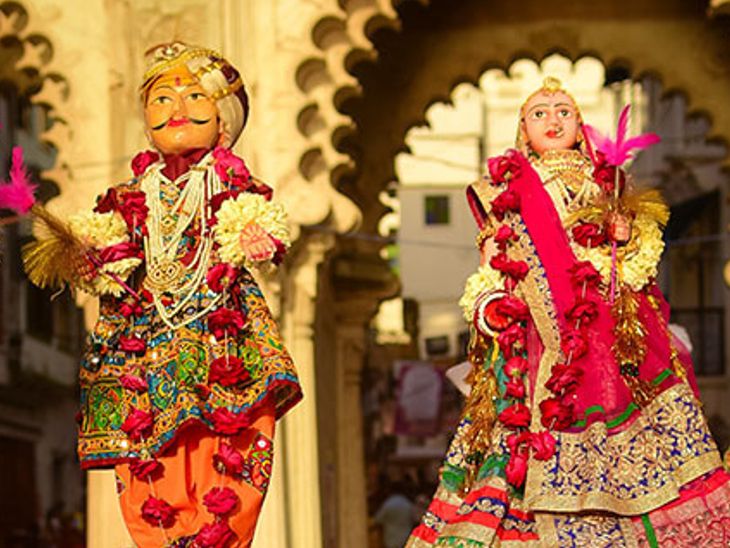 Gangaur Teej tomorrow: The idol of Lord Shiva-Parvati is made from clay ...