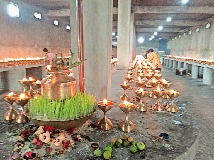 The most desired flame lit in the Sarvamangala temple | देवी दरबार जगमग ...