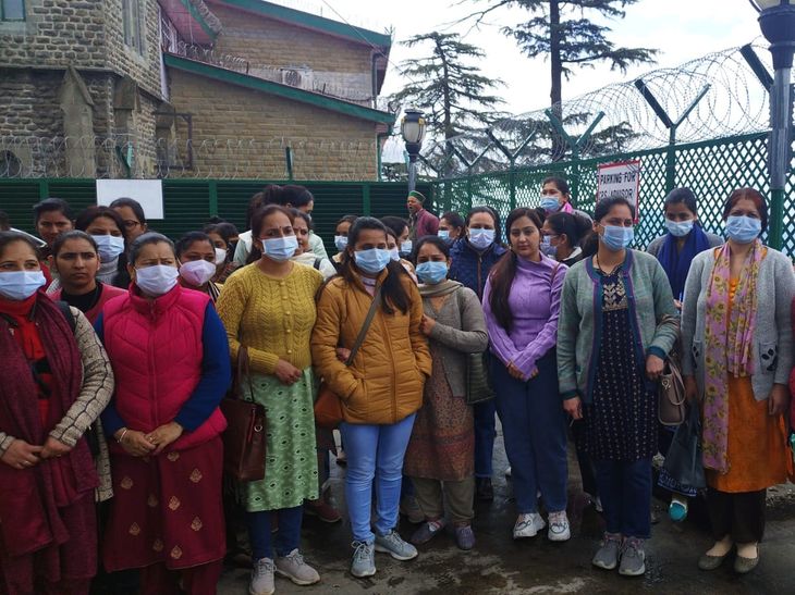 Himachal Corona Warriors Met CM Sukhu In Shimla Secretariat, Demanding ...