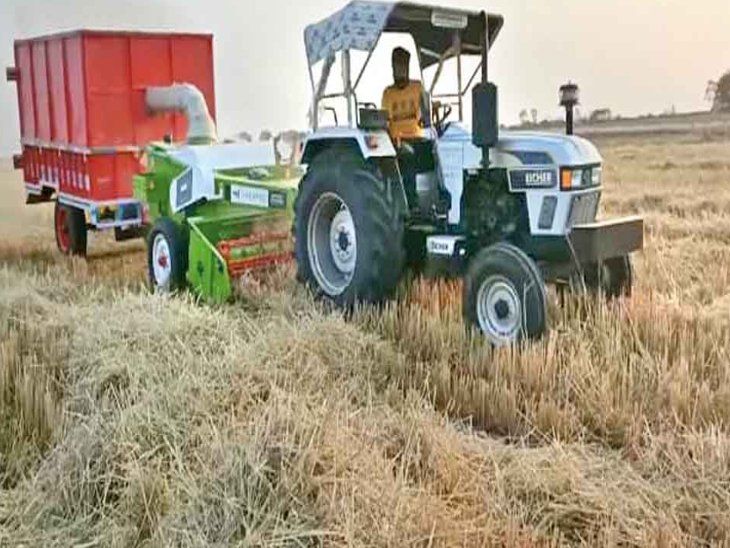 Storing fodder for six months to 1 thousand cows with 18 lakh husk unit ...