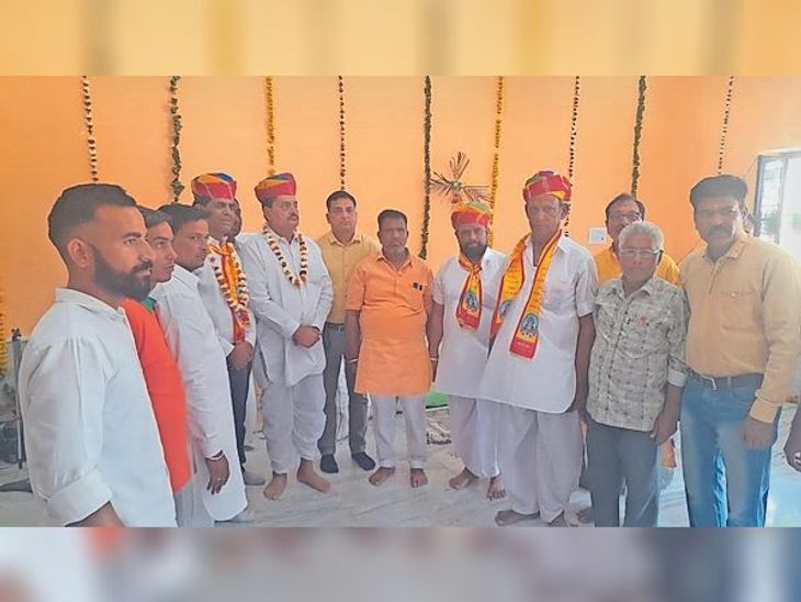 Welcome of Mali Samaj President Deora | मंदिर भवन का किया गया अवलोकन ...