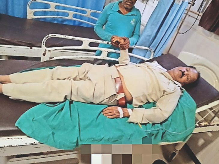 Teak smugglers pelted stones on forest workers from the hill, dropped ...