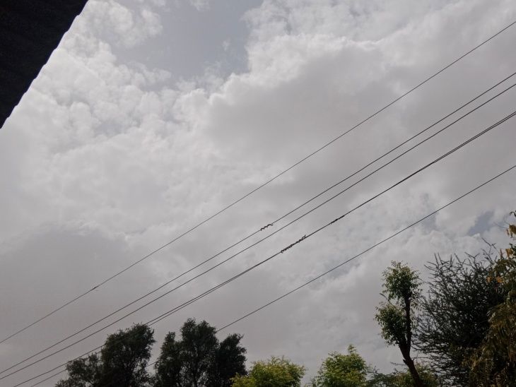Weather changed in Churu, cloudy after dark