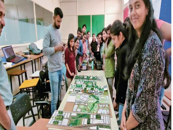 Students made 'Patra River Model', planned on planned development of ...