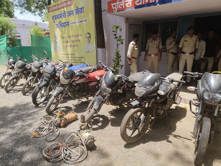Nine stolen two wheelers and water motors seized, 3 accused absconding