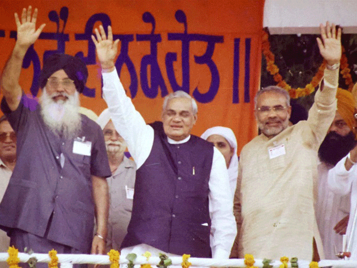 Parkash Singh Badal Political Journey Photos; Narendra Modi Indira ...