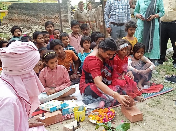 The foundation stone of the Anganwadi center was laid, the problems of ...