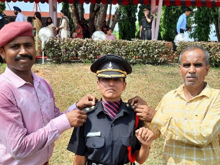 Rewa martyr Deepak Singh wife became lieutenant, pre-commissioned in ...