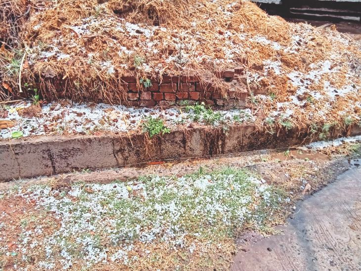 Hail fell in Vardha and Tyonda with thunder and lightning | अलबेला मौसम ...