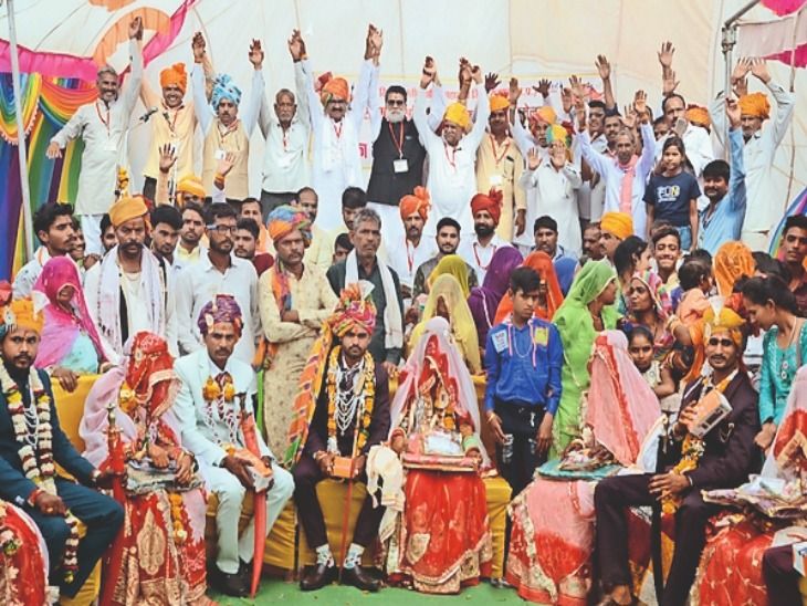 Eight couples tied the knot in the convention of Rajput Samaj ...
