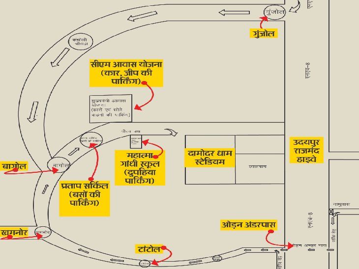 Will address the general public at Damodar Dham Stadium after seeing ...